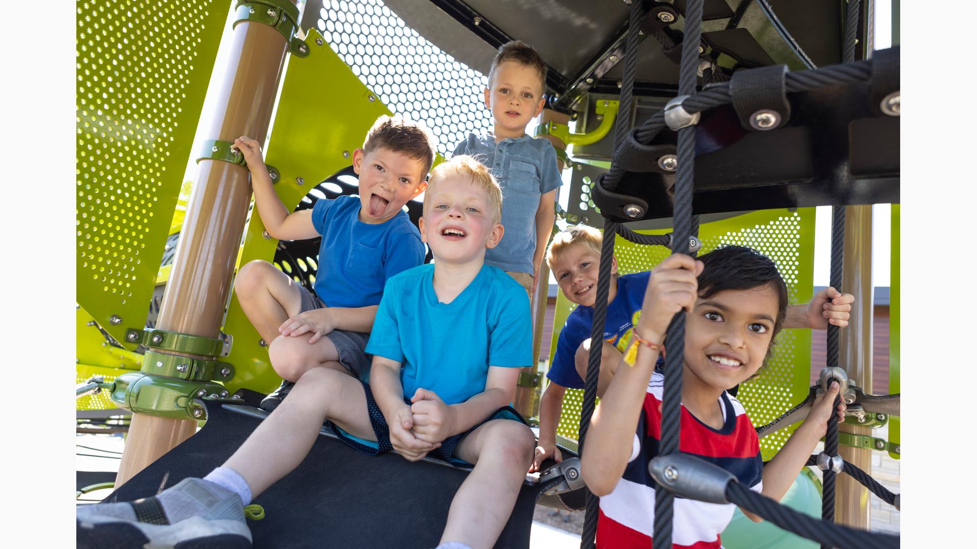 the Grove at Village Park - Double Playground Towers