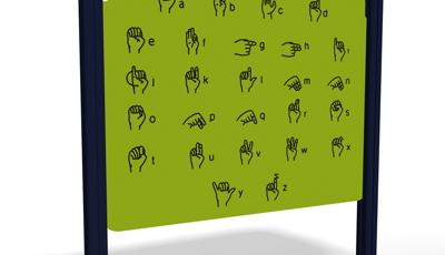 Sign Language Panel - Learning Wall - Landscape Structures