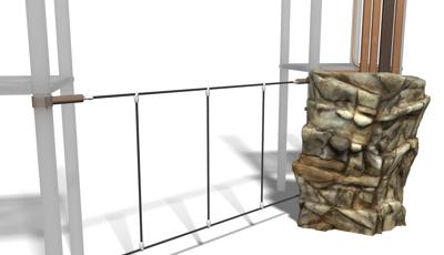 Canyon High Wire Net with Rock - Landscape Structures