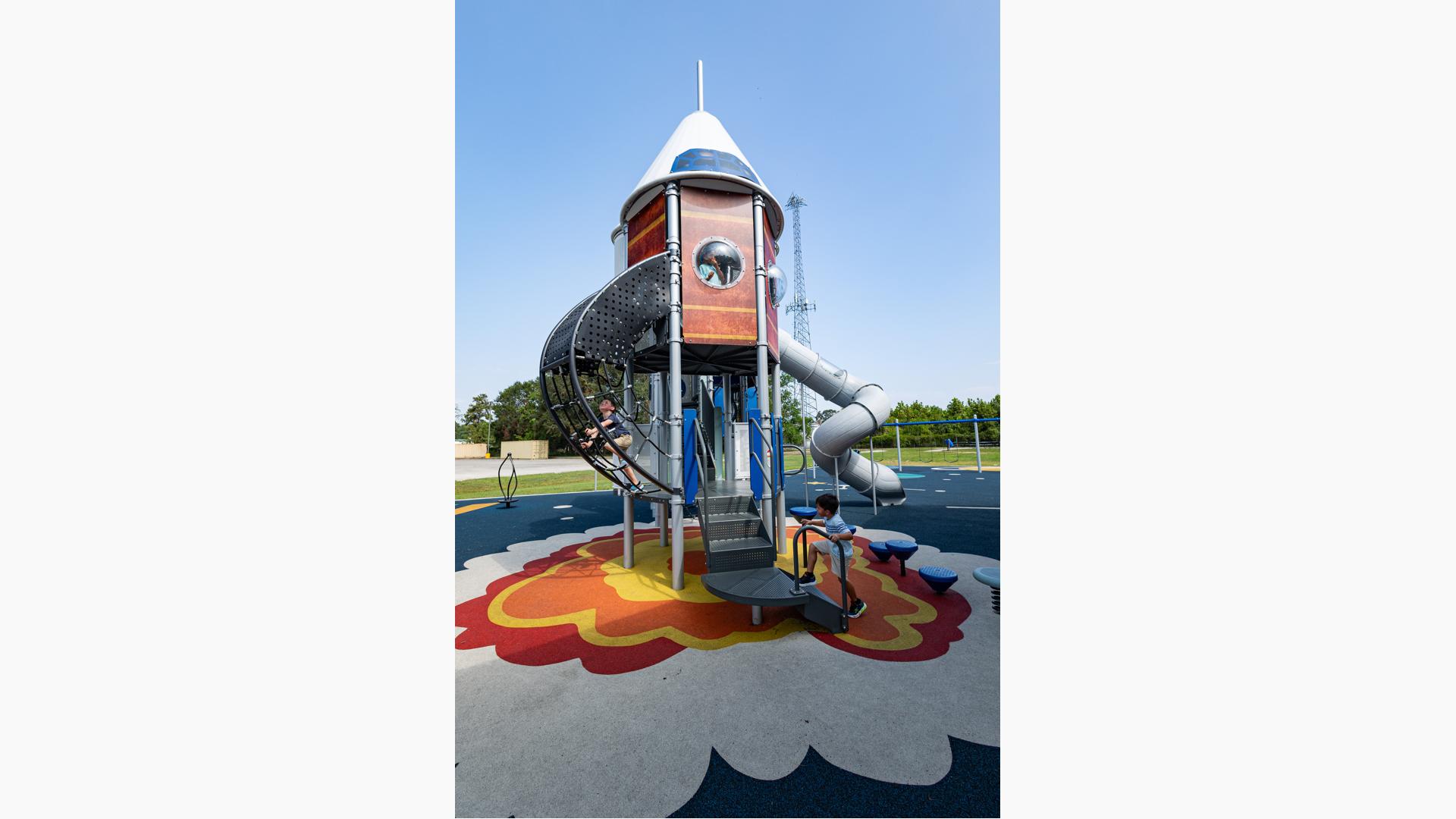 Jack M. Fields Sr. Elementary School - Custom Space-themed School Playground