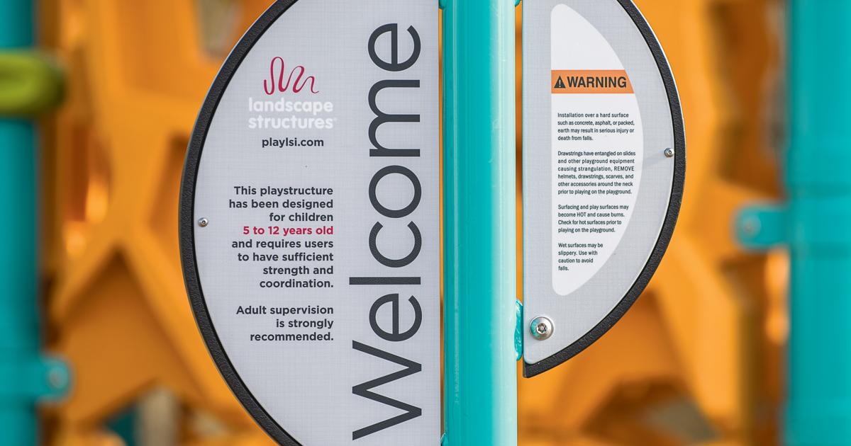 Welcome Sign - Unique, Modern Sign - Landscape Structures