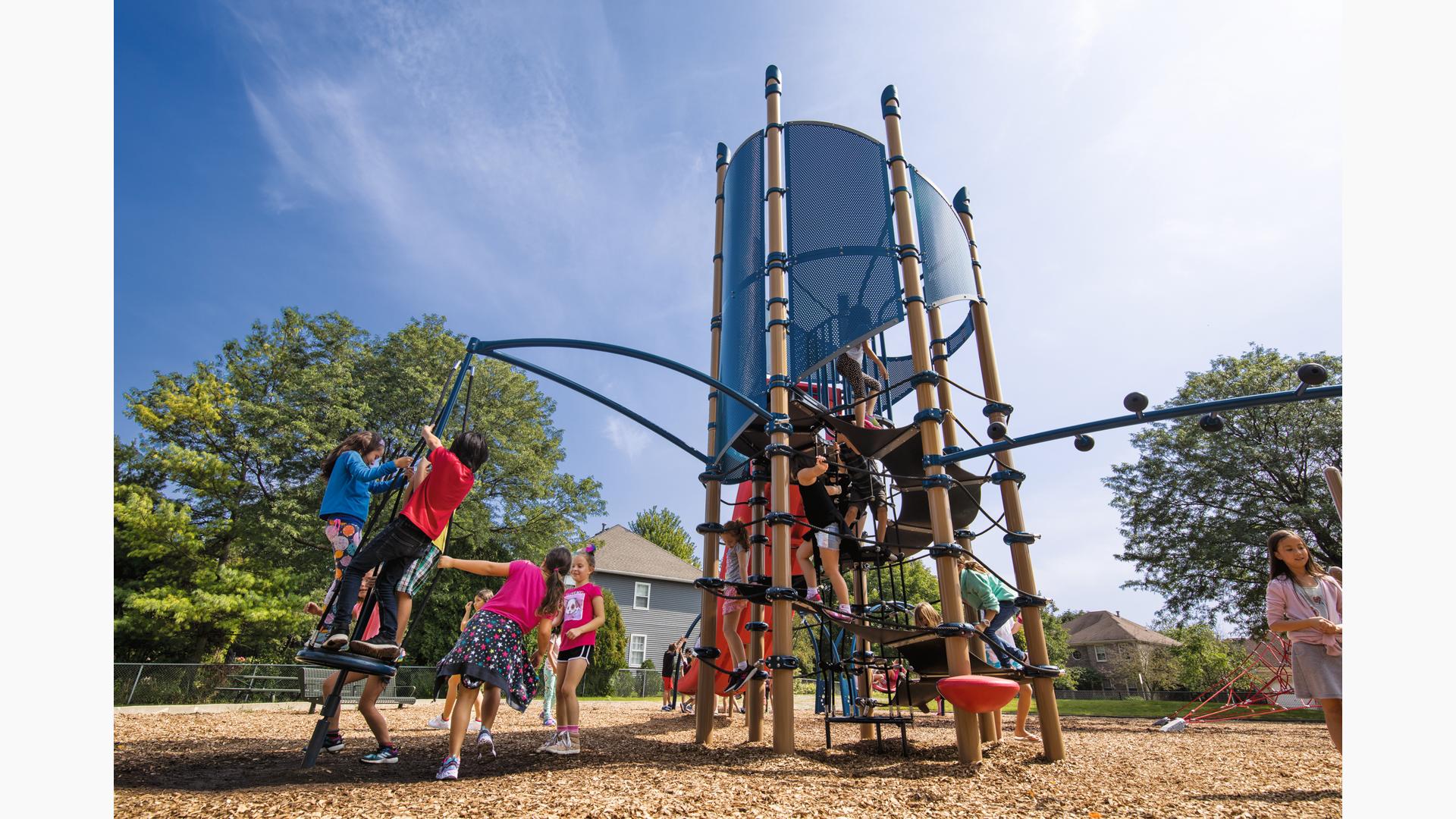 Super Netplex® 8' ft Tower - Slide & Climb Playground Super Netplex® 8' ft Tower - Slide & Climb Playground