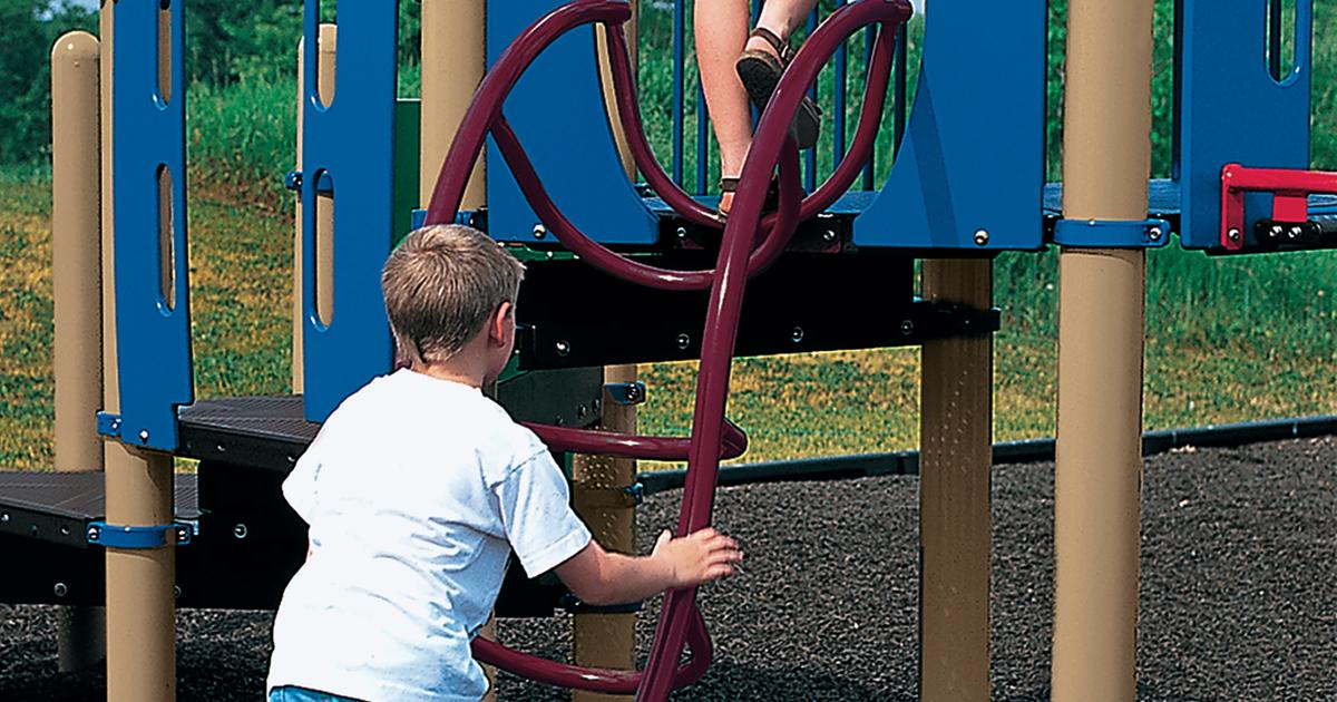 Snake Climber - Curved Metal Rung Playground Climb Ladder