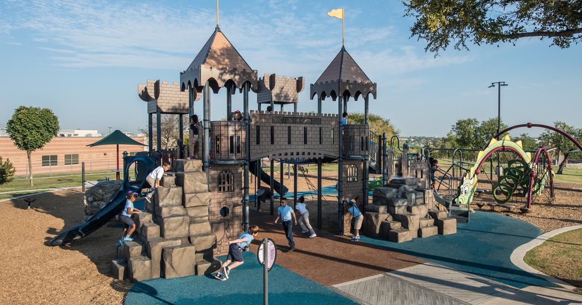 Victoria Park - Custom Castle-Themed Playground