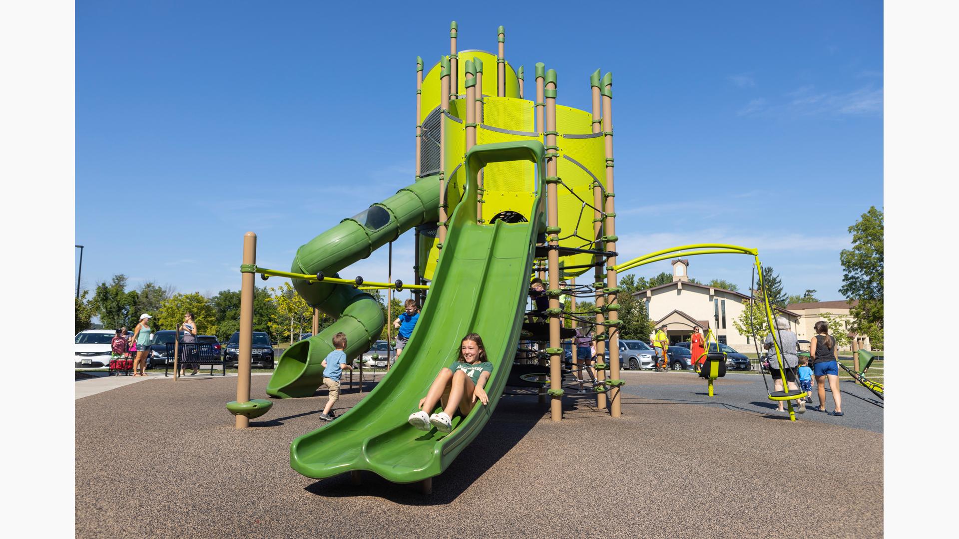 the Grove at Village Park - Double Playground Towers