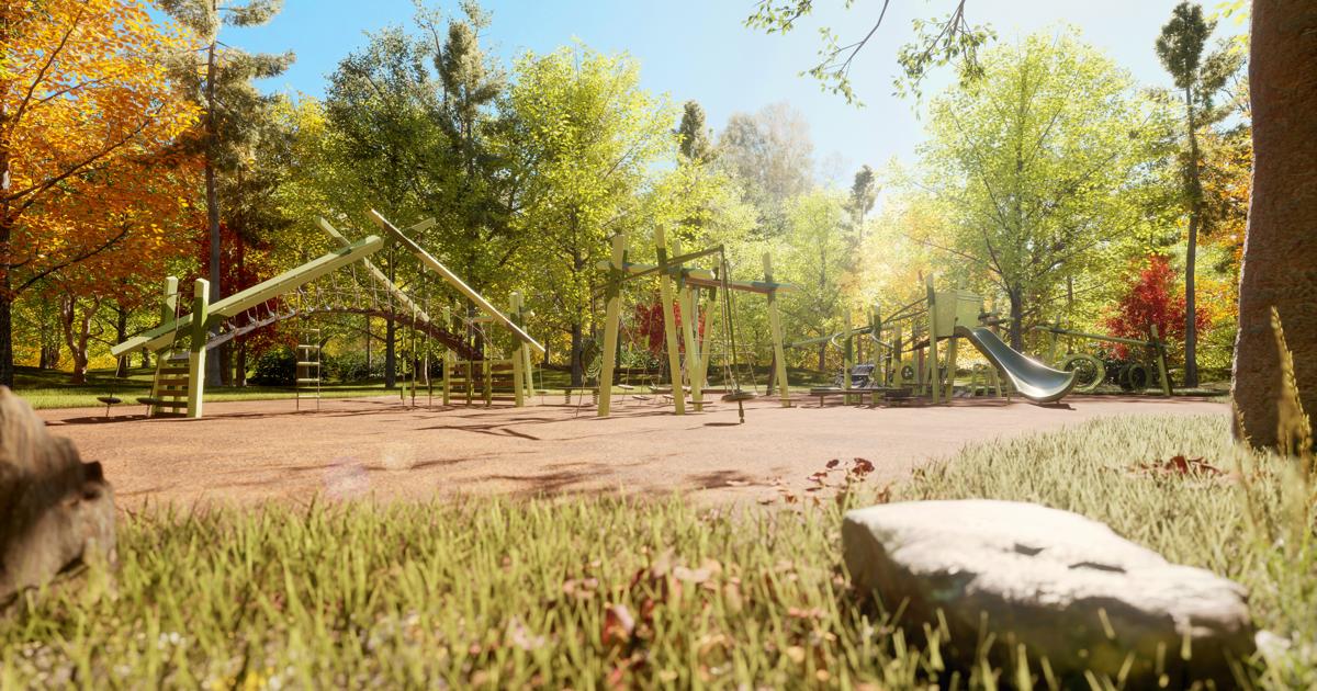 Wooded Park - Forma™ Contemporary Playground Design