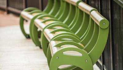 Kaleidoscope Bench for Playgrounds - Landscape Structures