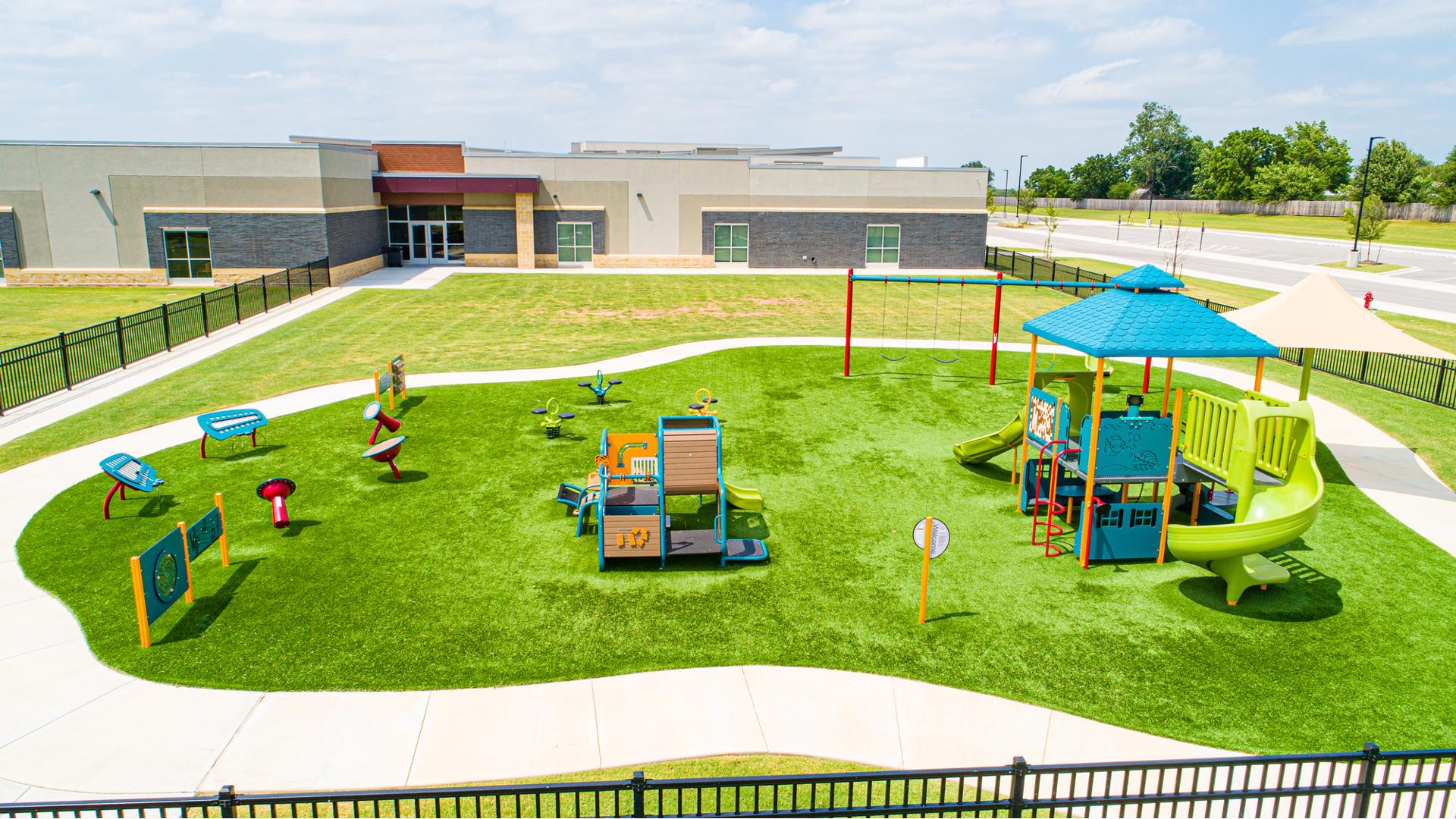Lucile Ellingwood Morrow Elementary - Colorful Playground Spaces for ...