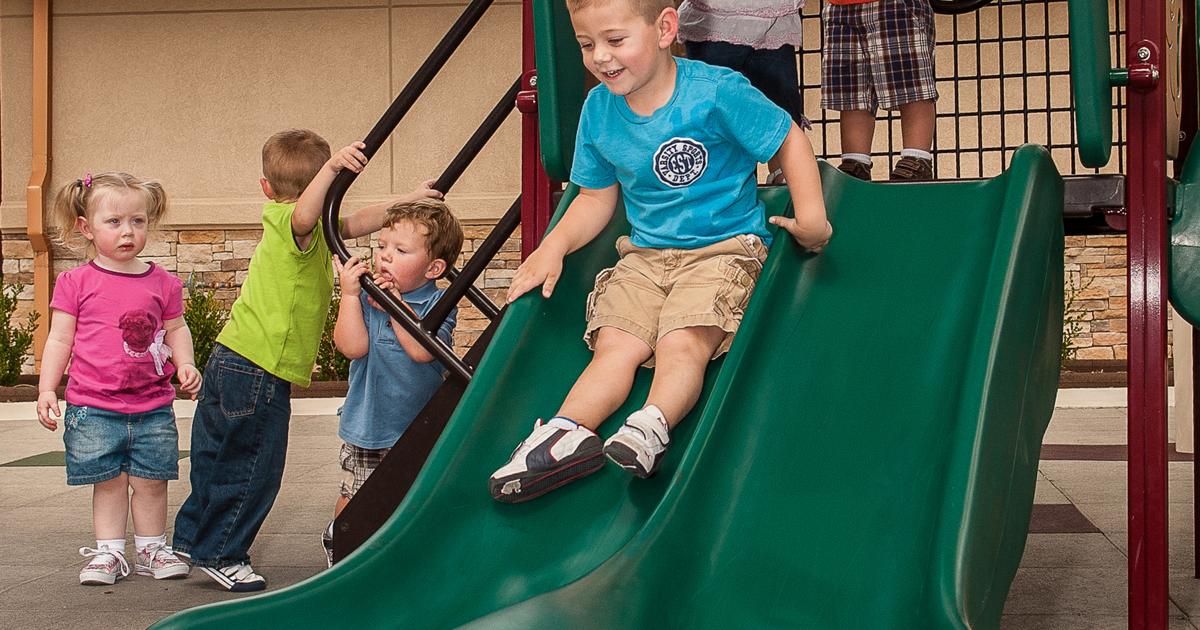 Lava Run Slide - Double Slide - Landscape Structures