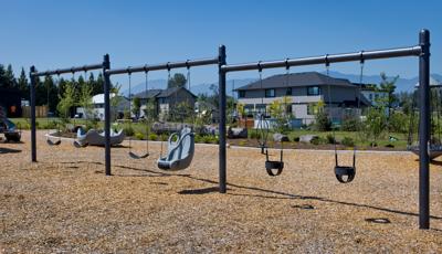 Single Post Swings - Economically Designed, Space Saving