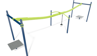 ZipKrooz® - Two-Way Playground Zip Line Offers Nonstop Fun