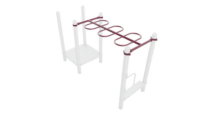 Single Beam Loop Horizontal Ladder - Straight Monkey Bars