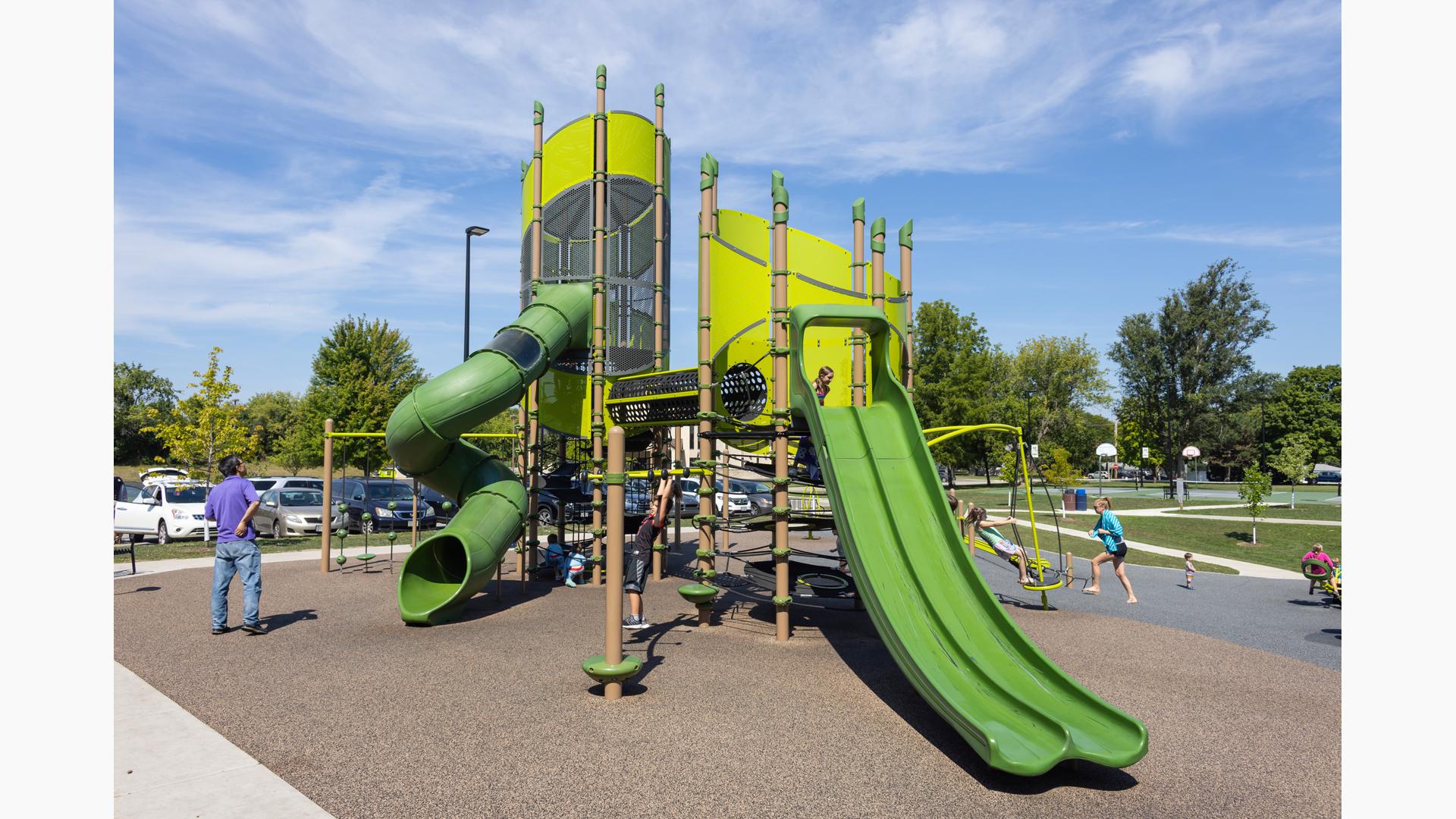 the Grove at Village Park - Double Playground Towers