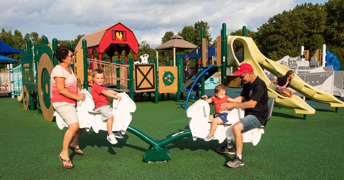 Playground Seesaw with Sheep Seats