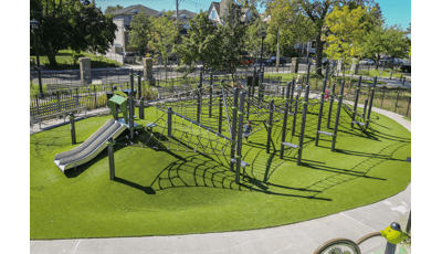 Stevens Square Park - Apple and Worm-themed Playground
