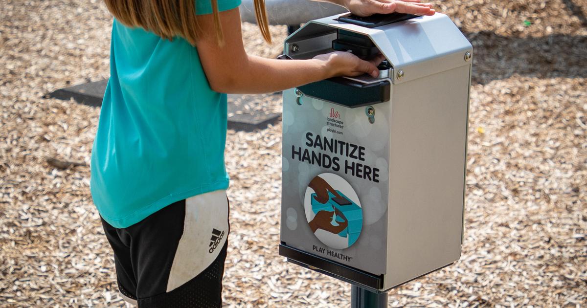 Play Healthy® Hand Sanitizer, Silver - Landscape Structures