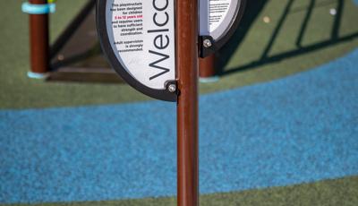 Welcome Sign - Unique, Modern Sign - Landscape Structures