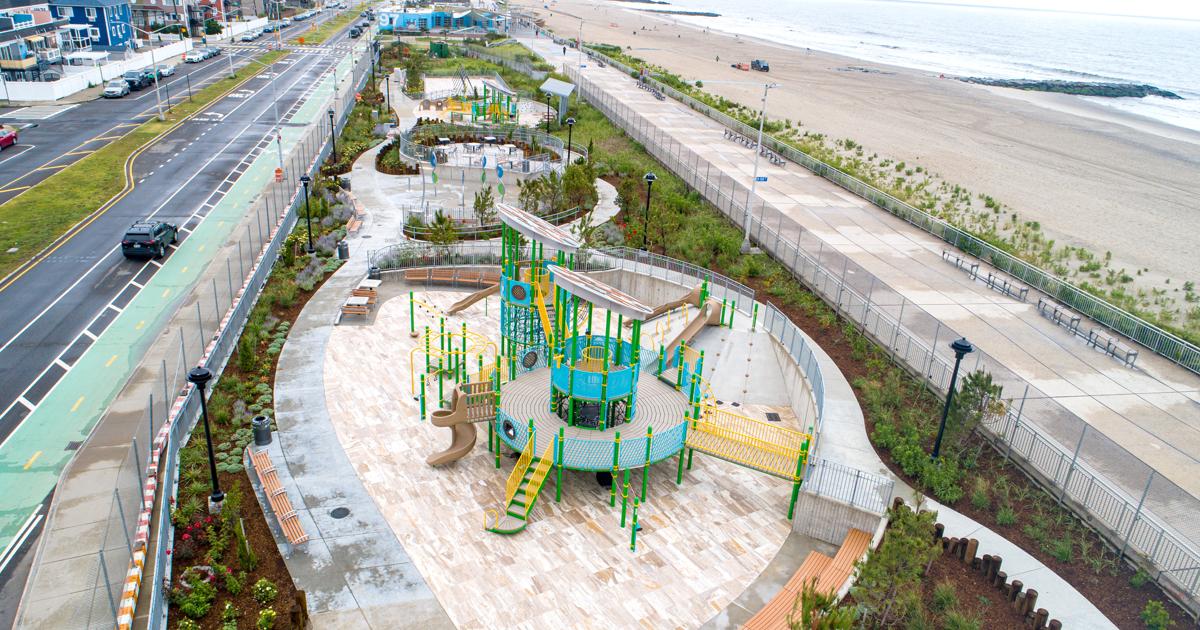 Shore Front Parkway Beach 98th Street Playground - Modern Playground ...