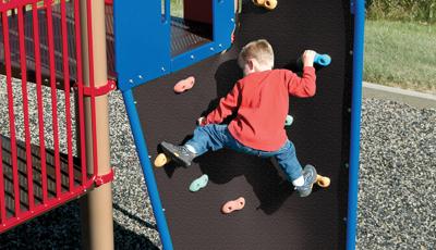 L-Shaped Playground Climbing Wall - Landscape Structures