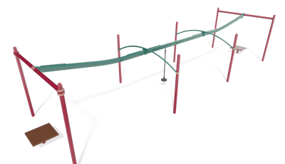 ZipKrooz® EN Standard - Two-Way Playground Zip Line