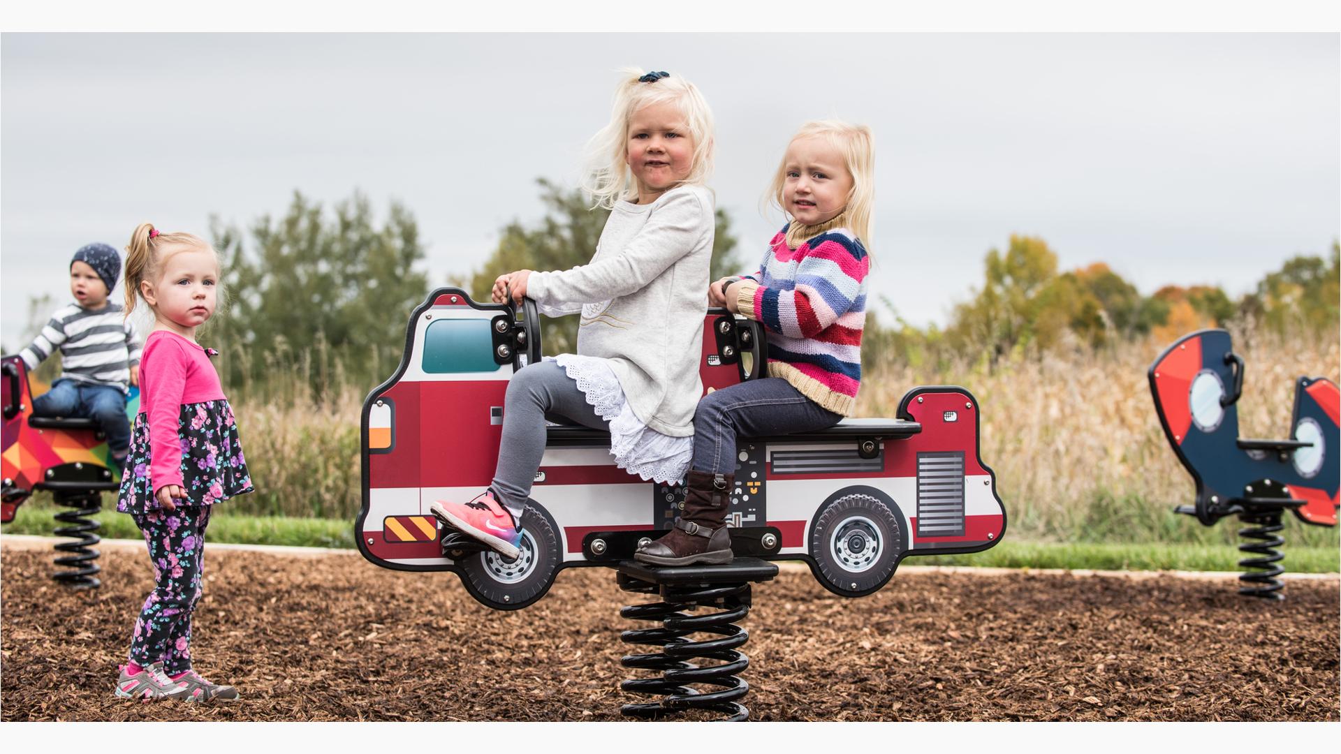 DigiRider® Fire Engine 2 Seat Spring Rider DigiRider® Fire Engine 2 Seat Spring Rider