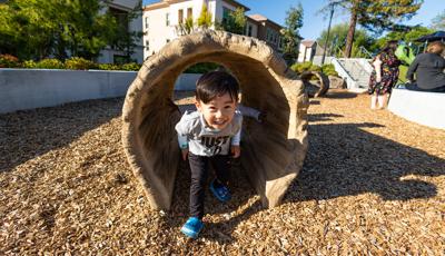 Play Naturally Log Crawl Playground Tunnel