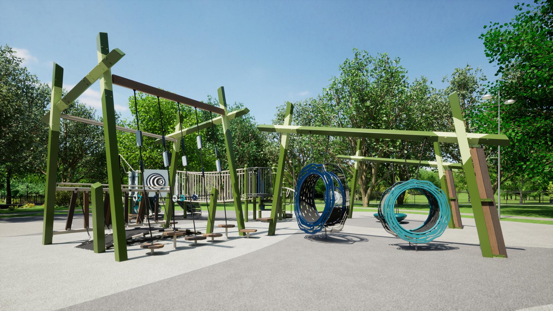 Modern Meadow Playground – Asymmetrical Playground Design Modern Meadow Playground – Asymmetrical Playground Design