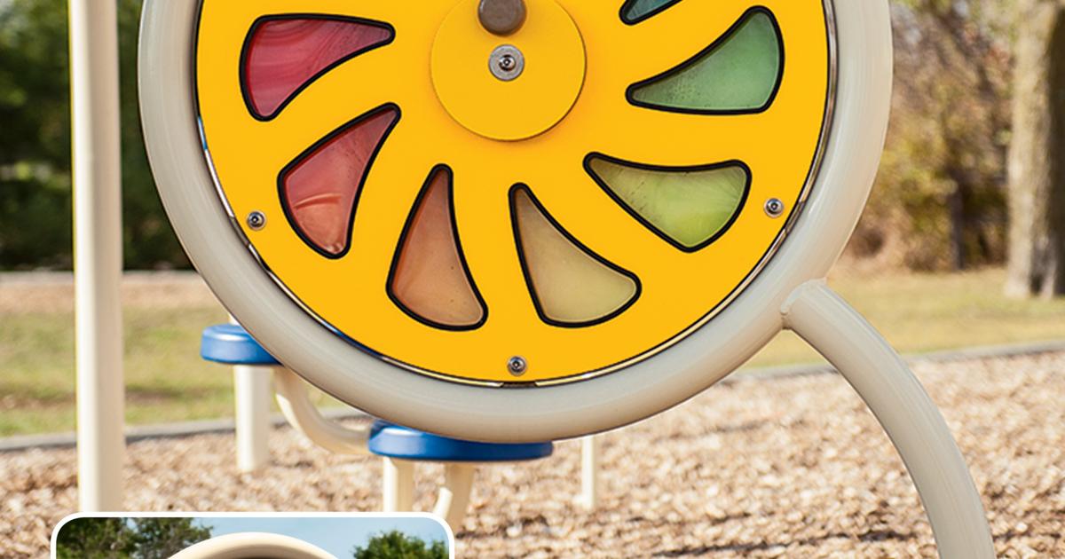 Color Splash Panel™ - Brightly Colored Wheel Sensory Play