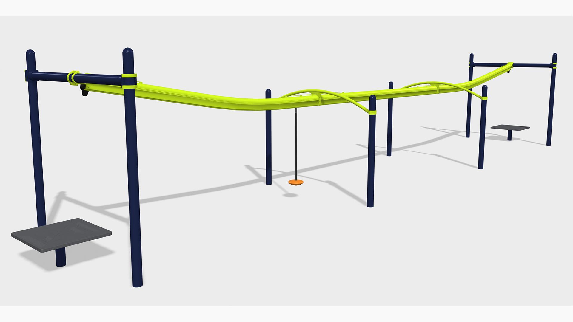 ZipKrooz® - Two-Way Playground Zip Line Offers Nonstop Fun