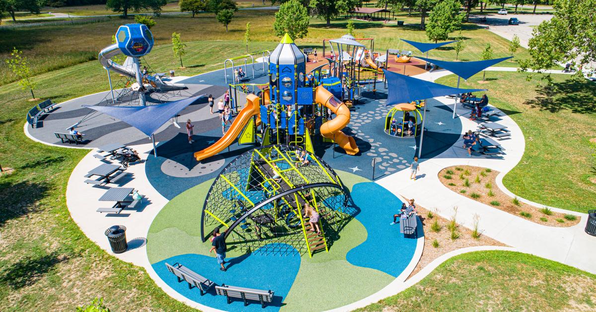 Lower Huron Metropark - Space-themed Playground