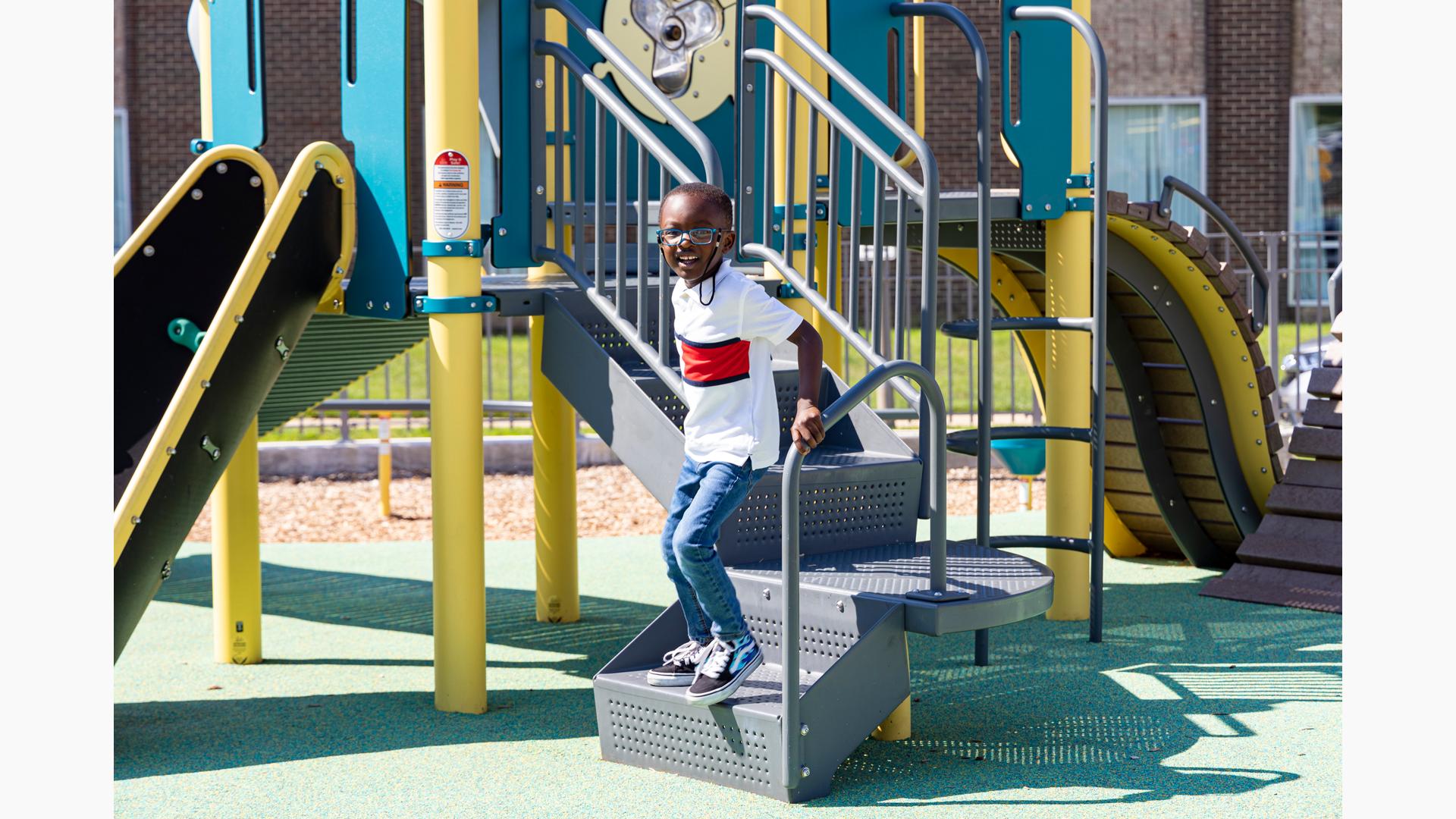 Curved Transfer Module - Coated Steel Stairs-90 Degree Turn for Small ...