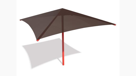 SkyWays® Single Post Pyramid - Shade Structures
