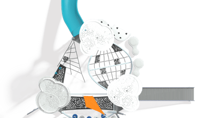 Billows® Pre-Colored - Sky-Themed Play - Landscape Structures