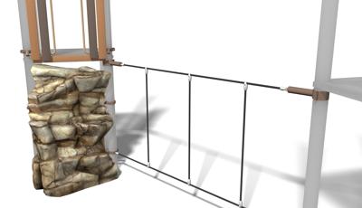 Canyon High Wire Net with Rock - Landscape Structures