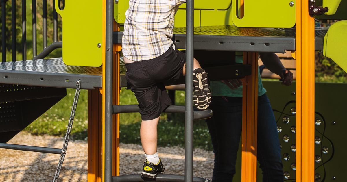 Loop Ladder - Vertical Ladder with Coated Curved Rungs