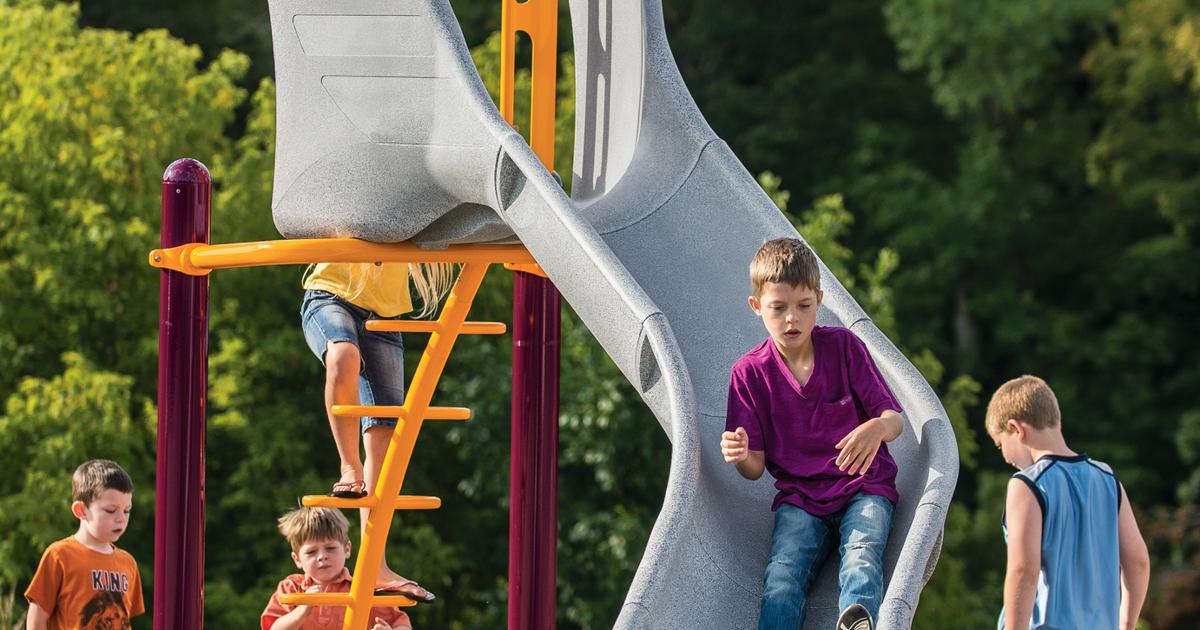 Rushwinder - Freestanding Configurable Playground Slide