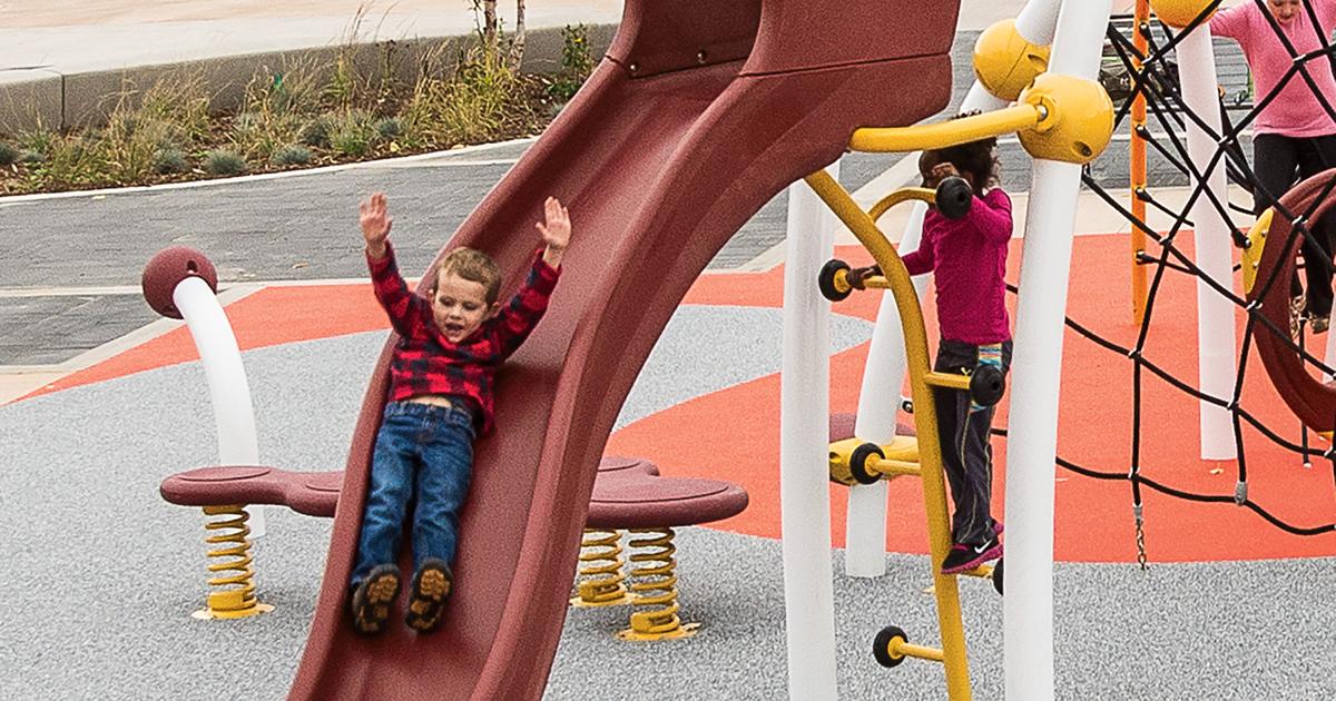 Evos® Rush™ Slide - Playground Slide w/ Hood & Platform