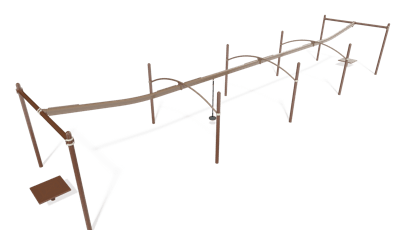 ZipKrooz® EN Standard - Two-Way Playground Zip Line