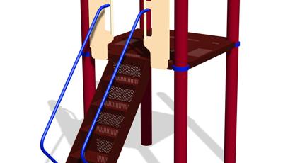 Step Ladder w/SteelX® Handholds - Landscape Structures