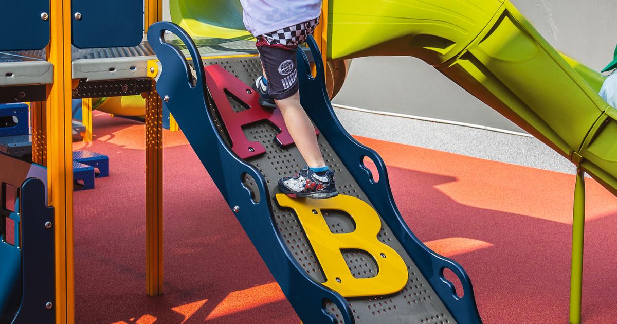 ABC Climber - Inclined Kids' Playground Climbing Ramp