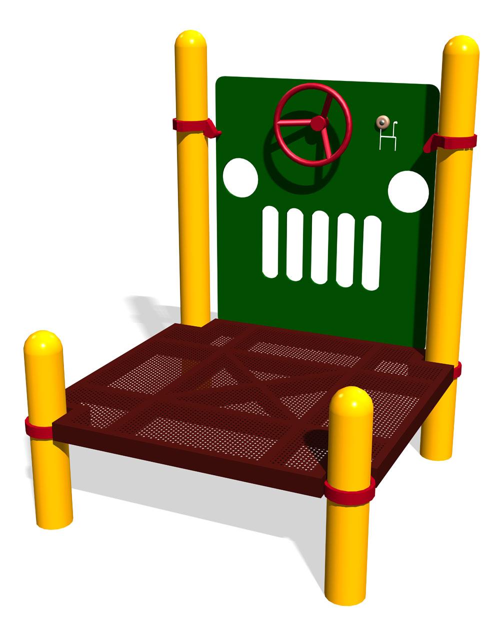 SteelX® Driver Panel - Galvanized Stainless Steering Wheel